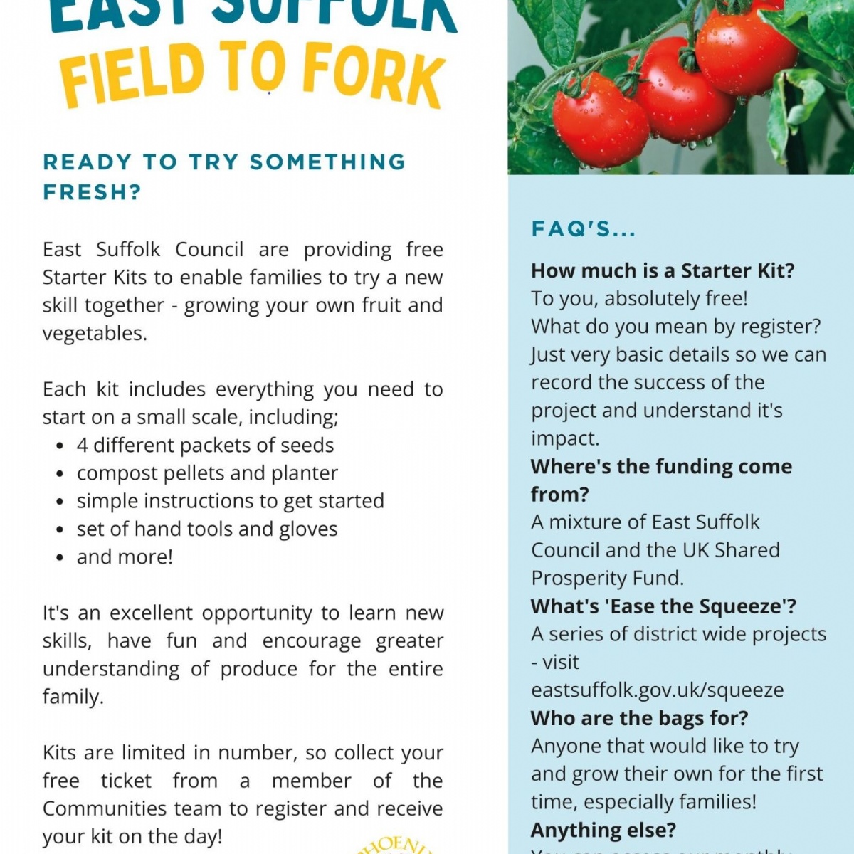 Phoenix St Peter Academy - East Suffolk 'Field to Fork' scheme